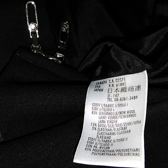 Escada | Jackets & Coats | Escada Black Sport Blazer Size 36 New Wool ...